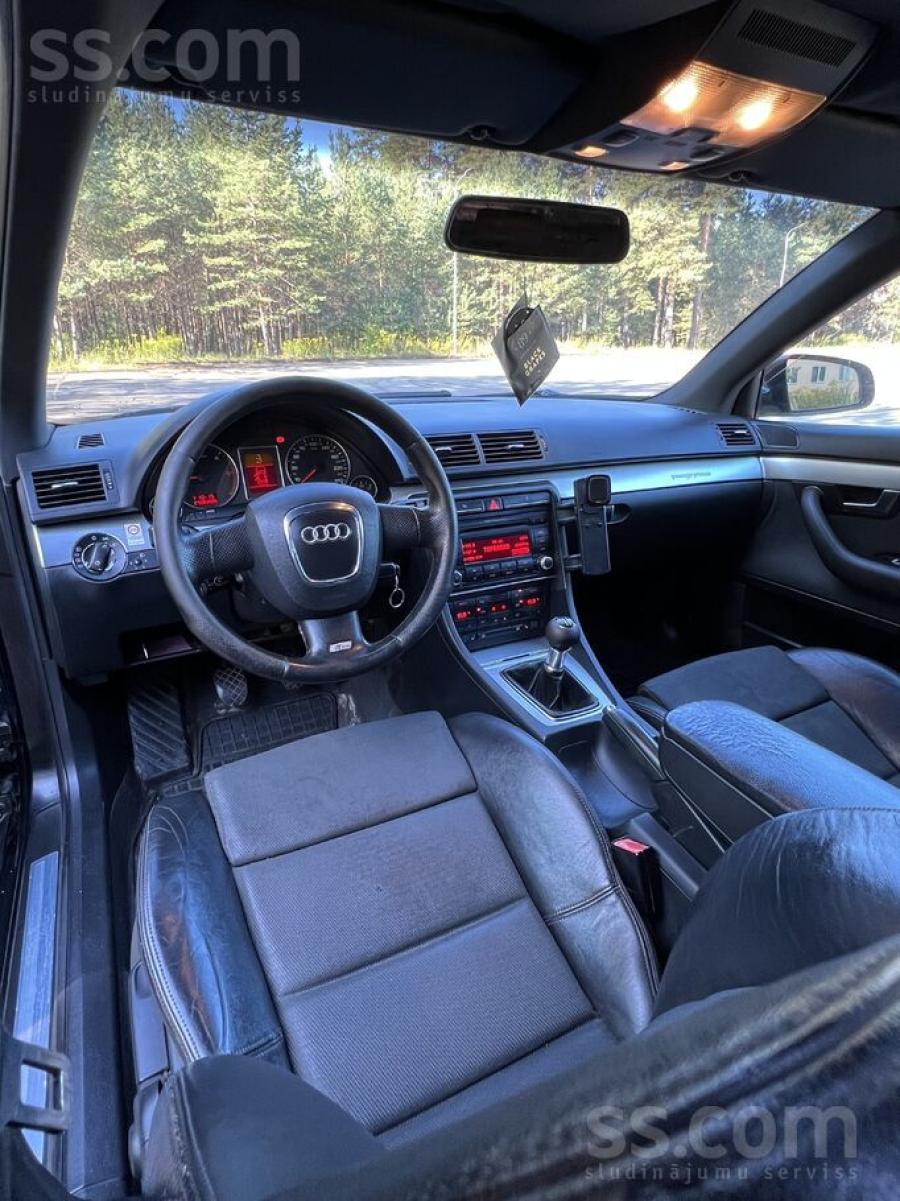 Black Audi A4 2007 in Riga, with an engine capacity of 2.00 L and mileage of 416 thousand km for 2500 €, photo 17 on AUTOMOTO.COM.LV