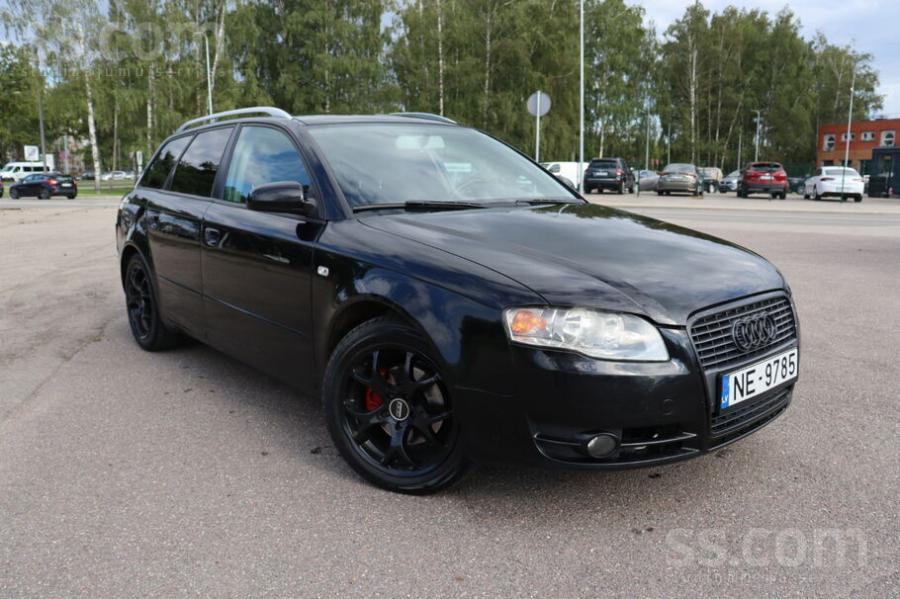 Black Audi A4 2007 in Riga, with an engine capacity of 2.00 L and mileage of 0 thousand km for 1690 €, photo 3 on AUTOMOTO.COM.LV