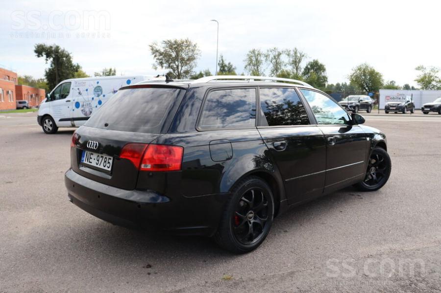 Black Audi A4 2007 in Riga, with an engine capacity of 2.00 L and mileage of 0 thousand km for 1690 €, photo 4 on AUTOMOTO.COM.LV