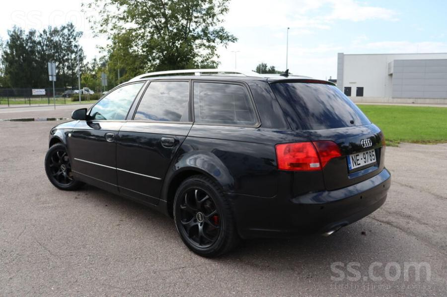 Black Audi A4 2007 in Riga, with an engine capacity of 2.00 L and mileage of 0 thousand km for 1690 €, photo 5 on AUTOMOTO.COM.LV
