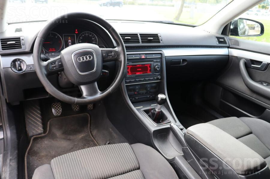 Black Audi A4 2007 in Riga, with an engine capacity of 2.00 L and mileage of 0 thousand km for 1690 €, photo 7 on AUTOMOTO.COM.LV