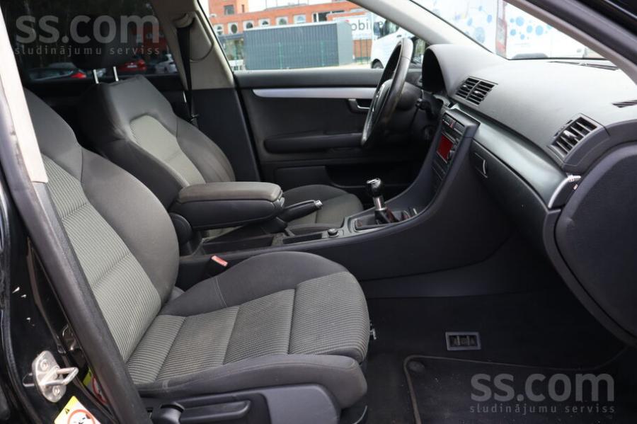 Black Audi A4 2007 in Riga, with an engine capacity of 2.00 L and mileage of 0 thousand km for 1690 €, photo 8 on AUTOMOTO.COM.LV