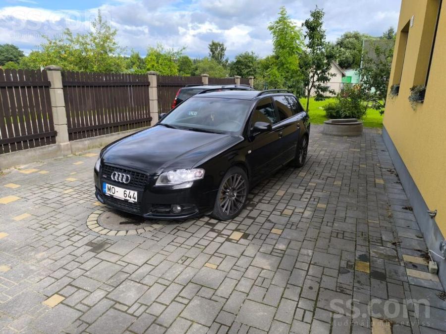 Black Audi A4 2007 in Jelgava, with an engine capacity of 2.00 L and mileage of 333 thousand km for 4400 €, photo 3 on AUTOMOTO.COM.LV