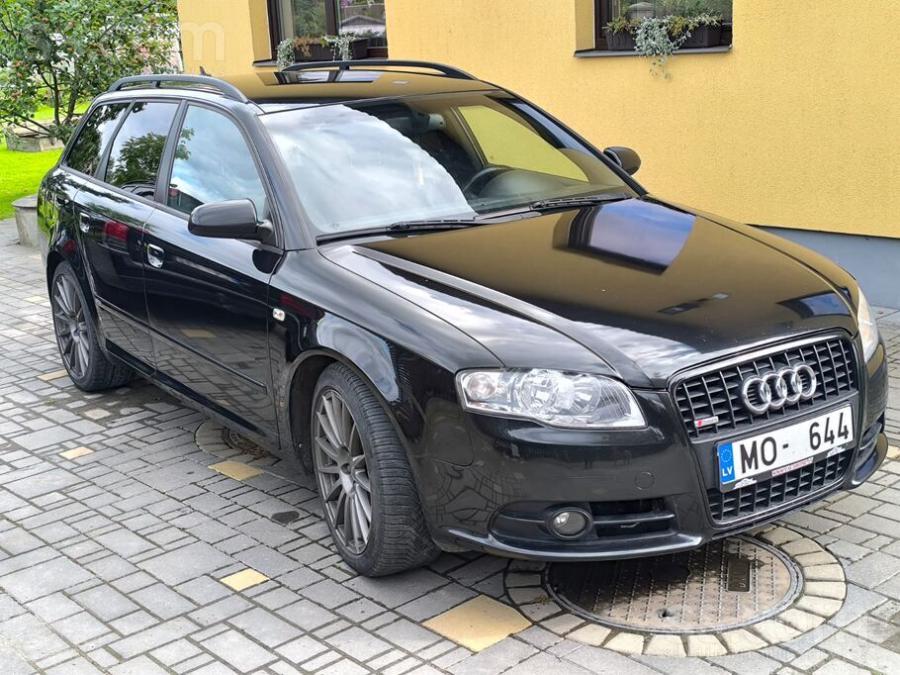 Black Audi A4 2007 in Jelgava, with an engine capacity of 2.00 L and mileage of 333 thousand km for 4400 €, photo 4 on AUTOMOTO.COM.LV