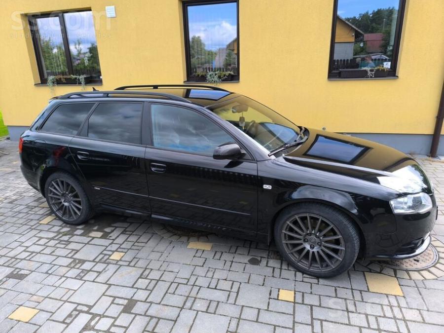 Black Audi A4 2007 in Jelgava, with an engine capacity of 2.00 L and mileage of 333 thousand km for 4400 €, photo 6 on AUTOMOTO.COM.LV