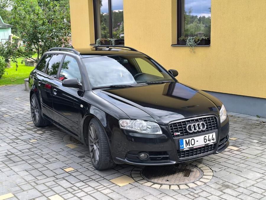 Black Audi A4 2007 in Jelgava, with an engine capacity of 2.00 L and mileage of 333 thousand km for 4400 €, photo 7 on AUTOMOTO.COM.LV