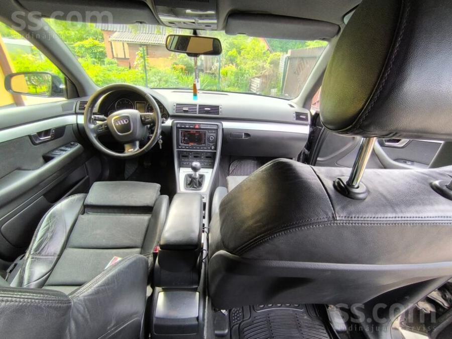 Black Audi A4 2007 in Jelgava, with an engine capacity of 2.00 L and mileage of 333 thousand km for 4400 €, photo 8 on AUTOMOTO.COM.LV