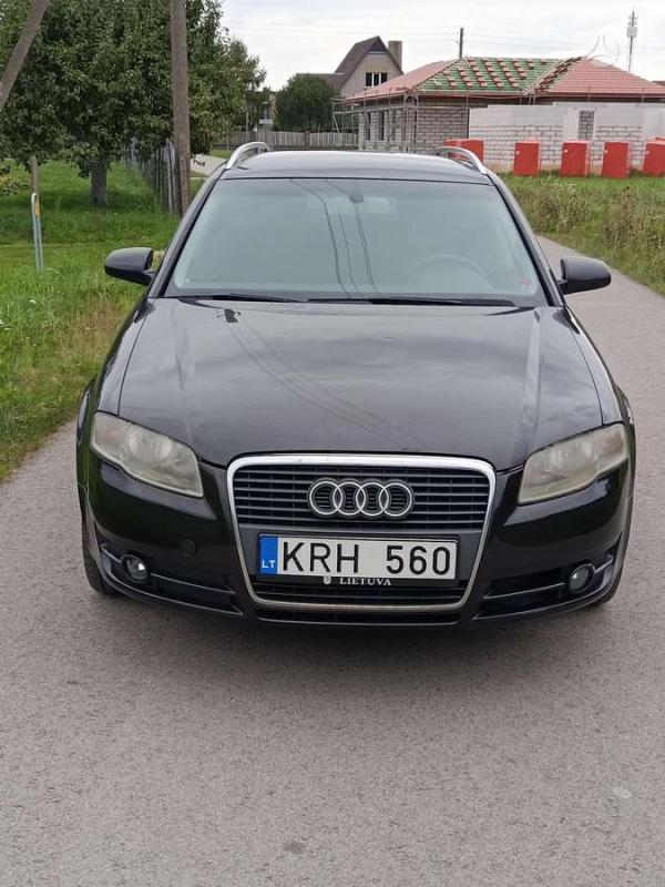 Melns Audi A4 2007 Kėdainiai, ar dzinēja tilpumu 1.90 L un nobraukumu 407 tūkst. km par 2850 €, foto 1 vietnē AUTOMOTO.COM.LV
