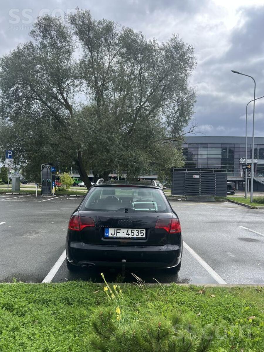 Black Audi A4 2007 in Riga, with an engine capacity of 2.00 L and mileage of 390 thousand km for 1390 €, photo 7 on AUTOMOTO.COM.LV