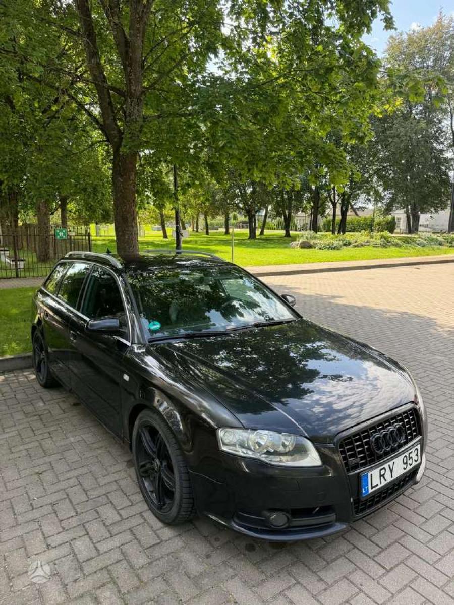 Black Audi A4 2007 in Jonava, with an engine capacity of 1.97 L and mileage of 324 thousand km for 2500 €, photo 1 on AUTOMOTO.COM.LV