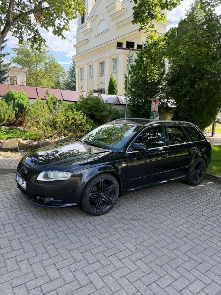 Black Audi A4 2007 in Jonava, with an engine capacity of 1.97 L and mileage of 324 thousand km for 2500 €, photo 4 on AUTOMOTO.COM.LV