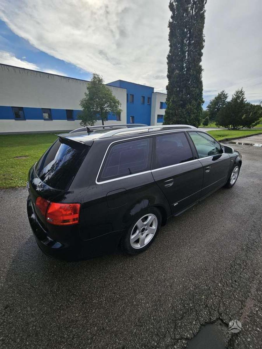 Black Audi A4 2007 in Jonava, with an engine capacity of 1.99 L and mileage of 294 thousand km for 2499 €, photo 4 on AUTOMOTO.COM.LV