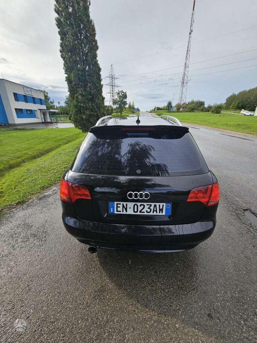 Black Audi A4 2007 in Jonava, with an engine capacity of 1.99 L and mileage of 294 thousand km for 2499 €, photo 5 on AUTOMOTO.COM.LV