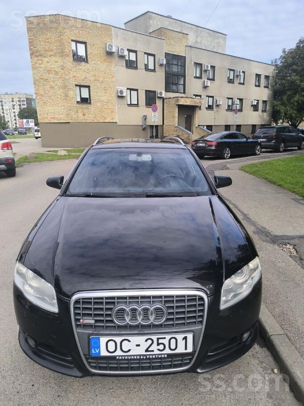Audi A4 2007 in Riga on AUTOMOTO.COM.LV Black Audi A4 2007 in Riga, with an engine capacity of 2.00 L and mileage of 292 thousand km for 3350 €, photo 1 on AUTOMOTO.COM.LV