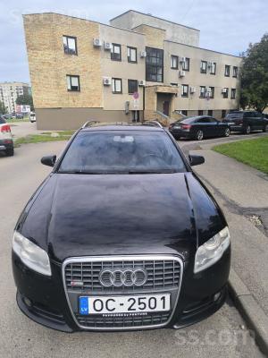 Melns Audi A4 2007 Rīga, ar dzinēja tilpumu 2.00 L un nobraukumu 292 tūkst. km par 3350 €, foto  vietnē AUTOMOTO.COM.LV
