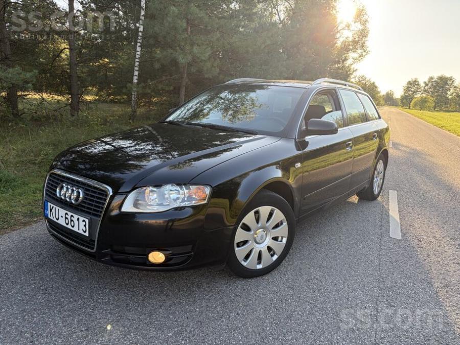 Black Audi A4 2007 in Riga, with an engine capacity of 2.00 L and mileage of 278 thousand km for 2600 €, photo 1 on AUTOMOTO.COM.LV