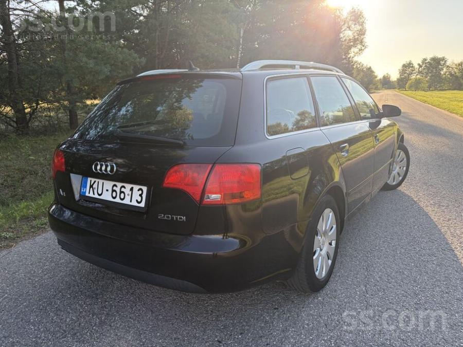 Black Audi A4 2007 in Riga, with an engine capacity of 2.00 L and mileage of 278 thousand km for 2600 €, photo 5 on AUTOMOTO.COM.LV