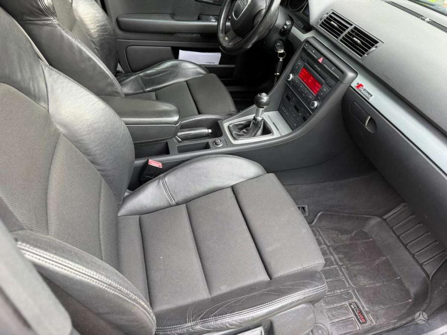 Black Audi A4 2007 in Utena, with an engine capacity of 2.00 L and mileage of 211 thousand km for 3750 €, photo 11 on AUTOMOTO.COM.LV