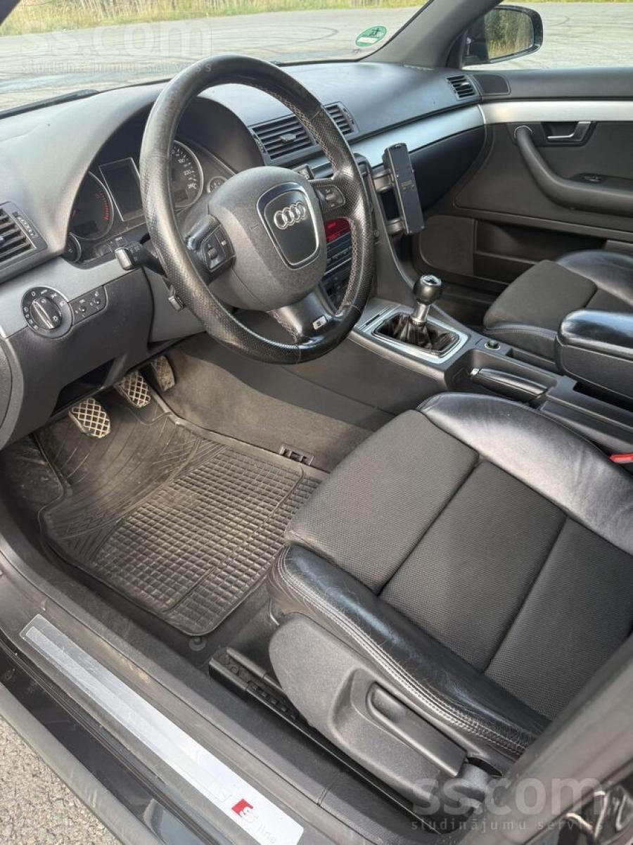 Black Audi A4 2007 in Rezekne, with an engine capacity of 2.00 L and mileage of 236 thousand km for 4200 €, photo 12 on AUTOMOTO.COM.LV