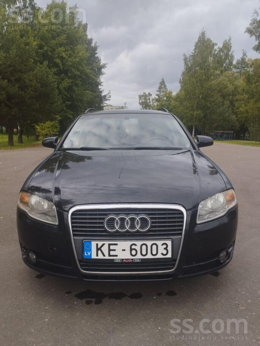Black Audi A4 2007 in Jurmala, with an engine capacity of 2.00 L and mileage of 345 thousand km for 1950 €, photo 1 on AUTOMOTO.COM.LV