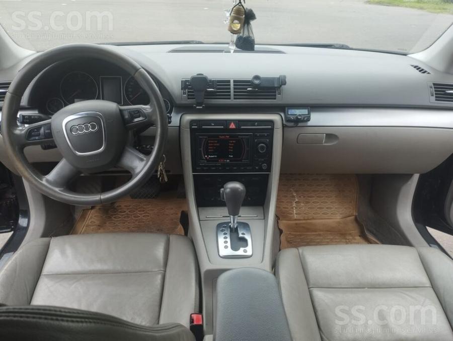 Black Audi A4 2007 in Jurmala, with an engine capacity of 2.00 L and mileage of 345 thousand km for 1950 €, photo 6 on AUTOMOTO.COM.LV