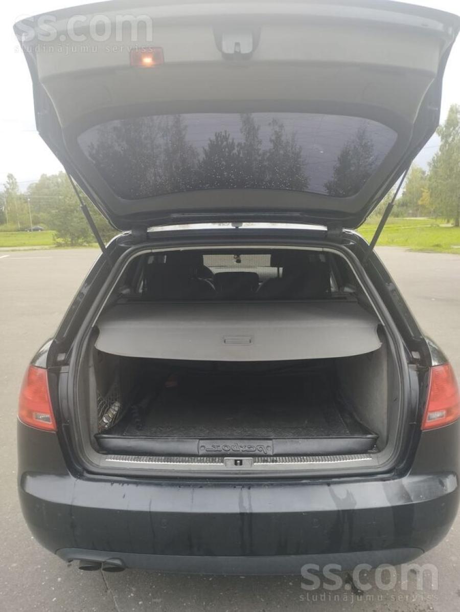 Black Audi A4 2007 in Jurmala, with an engine capacity of 2.00 L and mileage of 345 thousand km for 1950 €, photo 8 on AUTOMOTO.COM.LV