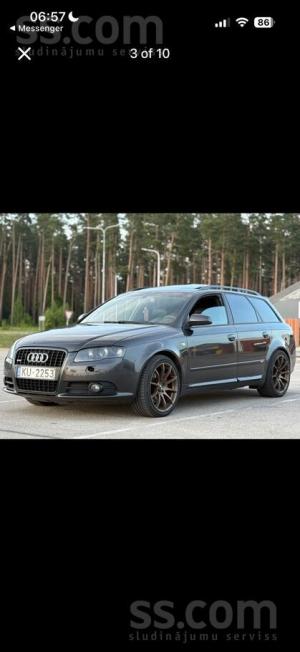Black Audi A4 2007 in Riga, with an engine capacity of 3.00 L and mileage of 0 thousand km for 4300 €, photo 3 on AUTOMOTO.COM.LV
