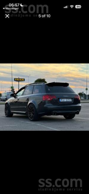 Black Audi A4 2007 in Riga, with an engine capacity of 3.00 L and mileage of 0 thousand km for 4300 €, photo 5 on AUTOMOTO.COM.LV