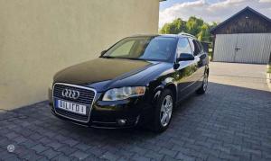 Melns Audi A4 2007 Viļņa, ar dzinēja tilpumu 2.00 L un nobraukumu 289 tūkst. km par 1900 €, foto  vietnē AUTOMOTO.COM.LV