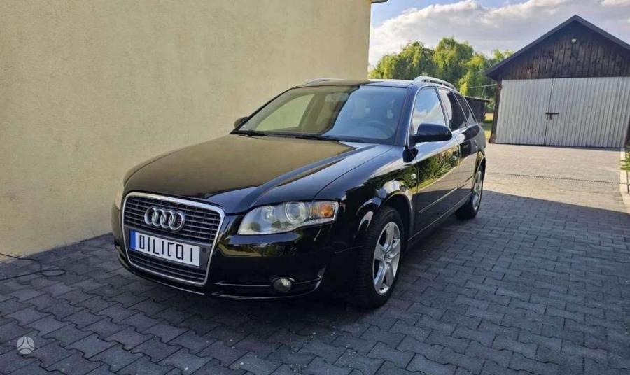 Melns Audi A4 2007 Viļņa, ar dzinēja tilpumu 2.00 L un nobraukumu 289 tūkst. km par 1900 €, foto 1 vietnē AUTOMOTO.COM.LV