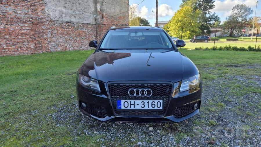 Black Audi A4 2008 in Liepaja, with an engine capacity of 2.00 L and mileage of 335 thousand km for 6250 €, photo 2 on AUTOMOTO.COM.LV