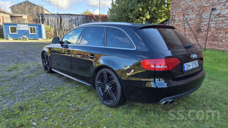 Black Audi A4 2008 in Liepaja, with an engine capacity of 2.00 L and mileage of 335 thousand km for 6250 €, photo 7 on AUTOMOTO.COM.LV