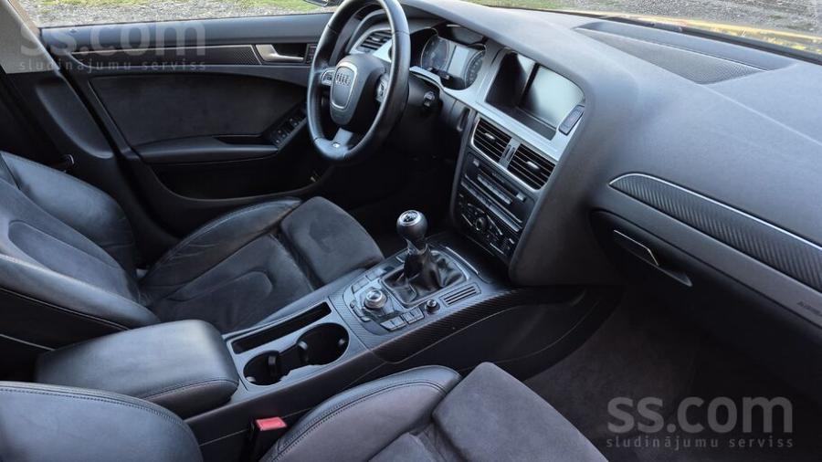 Black Audi A4 2008 in Liepaja, with an engine capacity of 2.00 L and mileage of 335 thousand km for 6250 €, photo 13 on AUTOMOTO.COM.LV