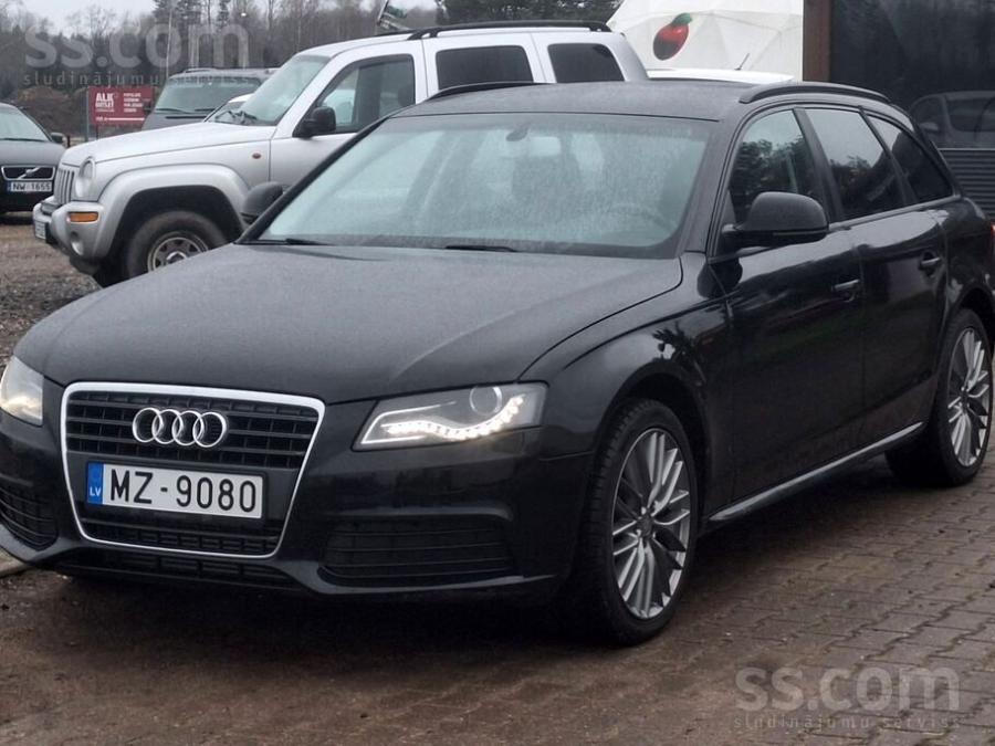 Black Audi A4 2008 in Cesis, with an engine capacity of 2.00 L and mileage of 308 thousand km for 5650 €, photo 4 on AUTOMOTO.COM.LV