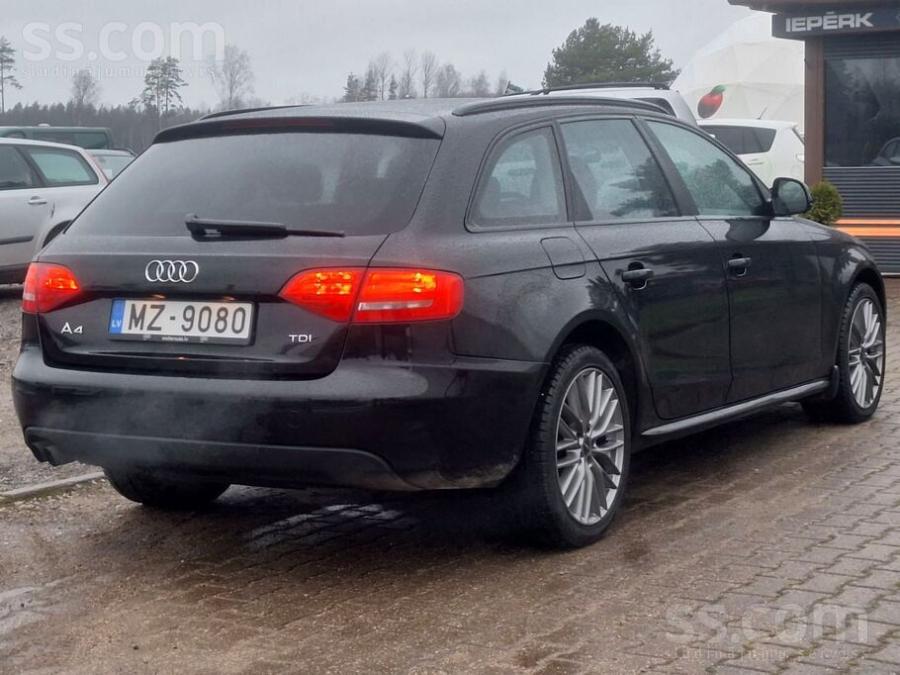 Black Audi A4 2008 in Cesis, with an engine capacity of 2.00 L and mileage of 308 thousand km for 5650 €, photo 8 on AUTOMOTO.COM.LV