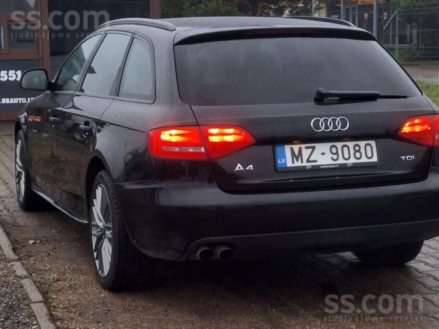 Black Audi A4 2008 in Cesis, with an engine capacity of 2.00 L and mileage of 308 thousand km for 5650 €, photo 24 on AUTOMOTO.COM.LV