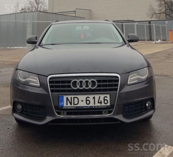 Black Audi A4 2008 in Daugavpils, with an engine capacity of 2.00 L and mileage of 332 thousand km for 4500 €, photo 2 on AUTOMOTO.COM.LV