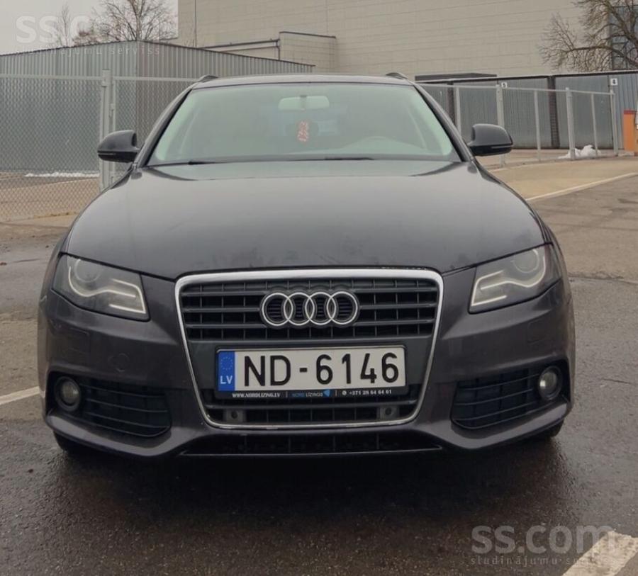 Black Audi A4 2008 in Daugavpils, with an engine capacity of 2.00 L and mileage of 332 thousand km for 4500 €, photo 2 on AUTOMOTO.COM.LV
