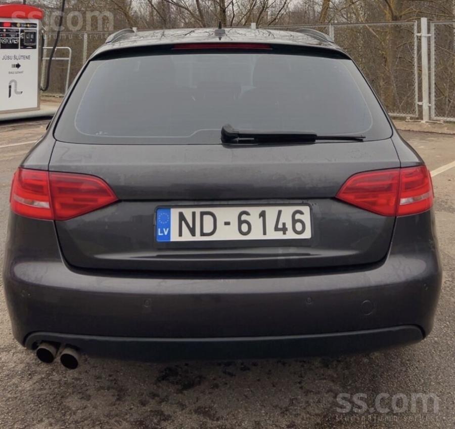 Black Audi A4 2008 in Daugavpils, with an engine capacity of 2.00 L and mileage of 332 thousand km for 4500 €, photo 10 on AUTOMOTO.COM.LV