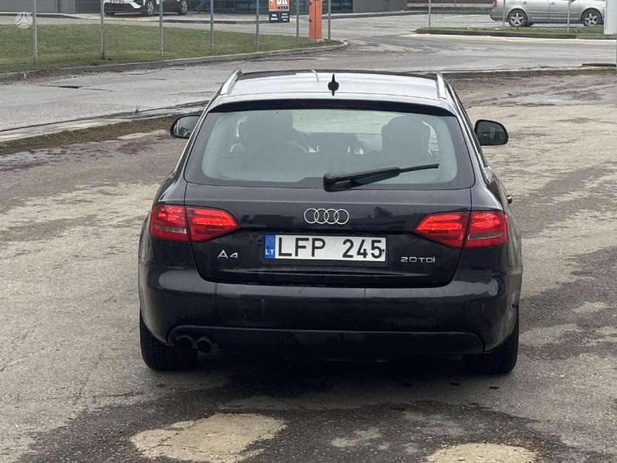 Black Audi A4 2008 in Kaunas, with an engine capacity of 1.97 L and mileage of 505 thousand km for 3000 €, photo 6 on AUTOMOTO.COM.LV