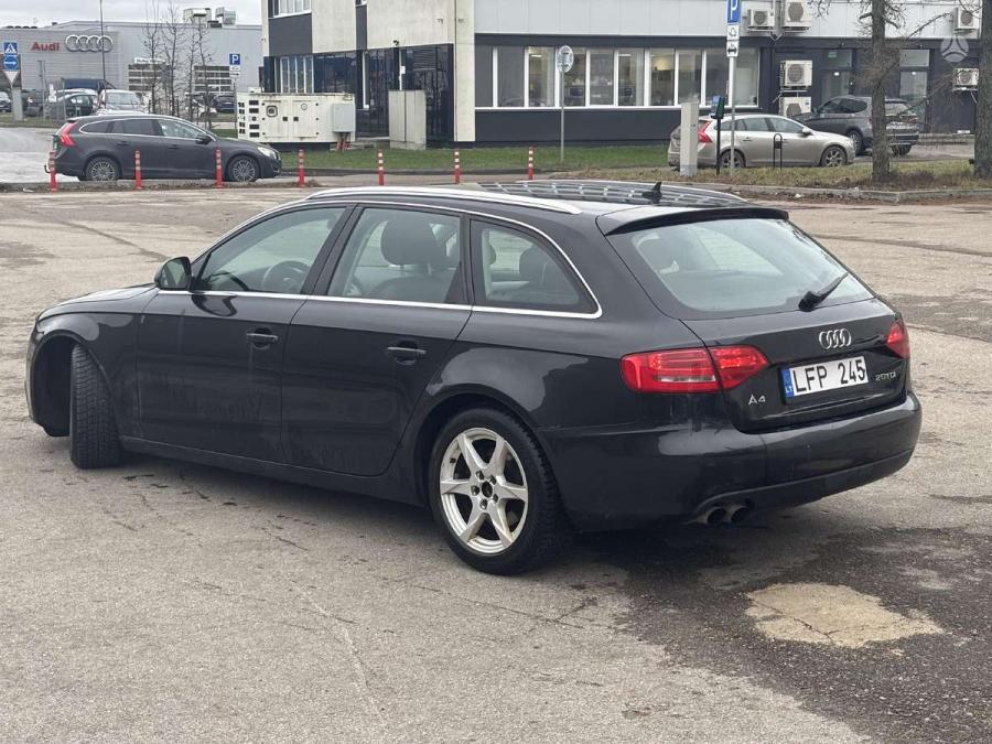 Black Audi A4 2008 in Kaunas, with an engine capacity of 1.97 L and mileage of 505 thousand km for 3000 €, photo 7 on AUTOMOTO.COM.LV