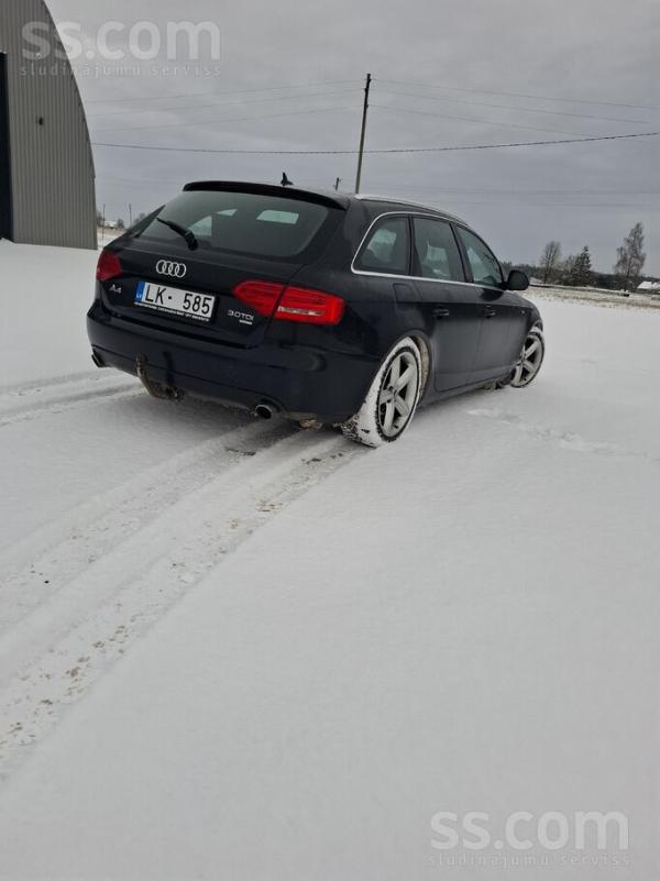 Черный Ауди А4 2008 в Валмиера, объемом двигателя 3.00 л и пробегом 295 тыс. км за 5800 €, фото 3 на AUTOMOTO.COM.LV