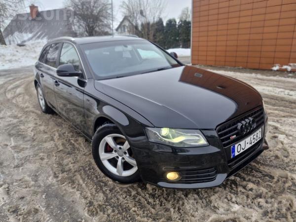 Black Audi A4 2008 in Riga, with an engine capacity of 1.90 L and mileage of 308 thousand km for 5990 €, photo 1 on AUTOMOTO.COM.LV