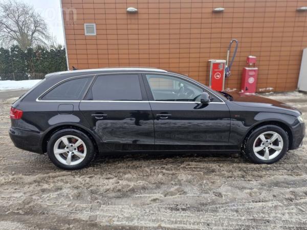Black Audi A4 2008 in Riga, with an engine capacity of 1.90 L and mileage of 308 thousand km for 5990 €, photo 4 on AUTOMOTO.COM.LV