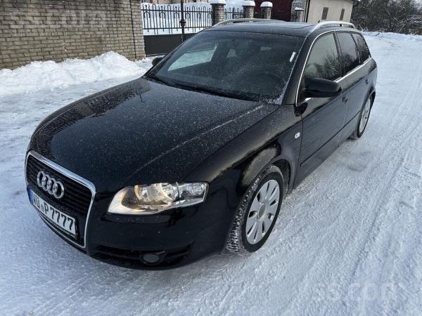 Black Audi A4 2008 in Rezekne, with an engine capacity of 2.00 L and mileage of 262 thousand km for 4250 €, photo 1 on AUTOMOTO.COM.LV