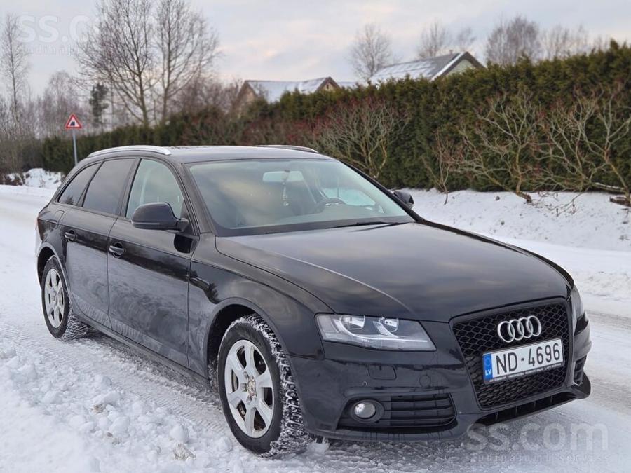 Melns Audi A4 2008 Rīga, ar dzinēja tilpumu 2.00 L un nobraukumu 390 tūkst. km par 4150 €, foto 1 vietnē AUTOMOTO.COM.LV