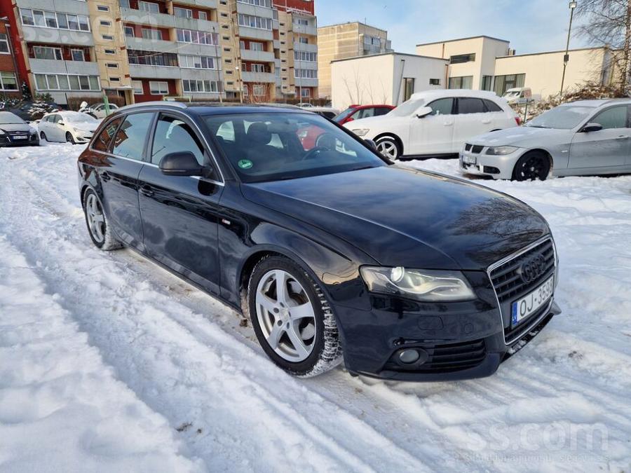 Black Audi A4 2008 in Liepaja, with an engine capacity of 1.80 L and mileage of 218 thousand km for 6400 €, photo 2 on AUTOMOTO.COM.LV