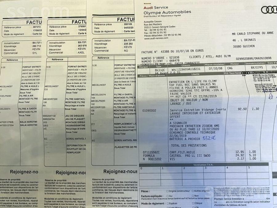 Черный Ауди А4 2008 в Рига, объемом двигателя 2.00 л и пробегом 310 тыс. км за 5400 €, фото 23 на AUTOMOTO.COM.LV