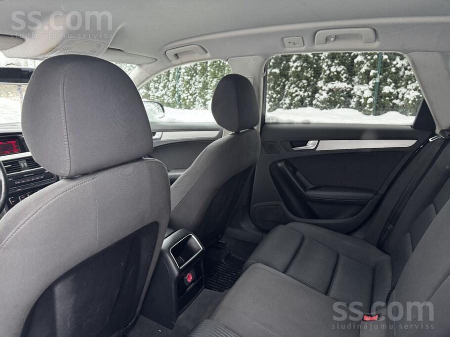 Black Audi A4 2008 in Valmiera, with an engine capacity of 2.00 L and mileage of 313 thousand km for 4600 €, photo 12 on AUTOMOTO.COM.LV