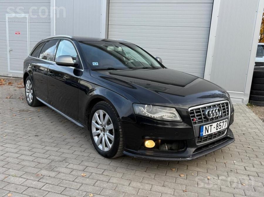 Black Audi A4 2008 in Riga, with an engine capacity of 3.00 L and mileage of 0 thousand km for 4000 €, photo 3 on AUTOMOTO.COM.LV